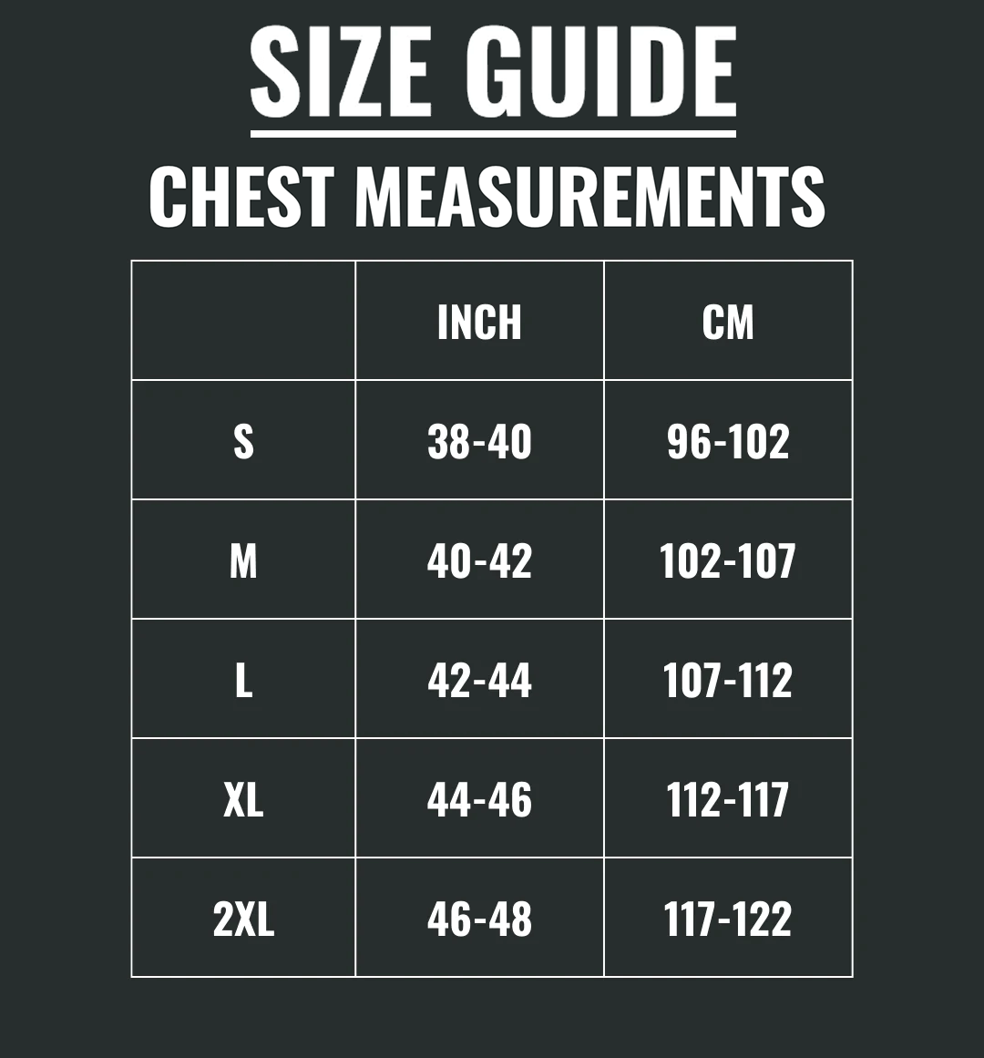 Size Guide – Football Cycling Club